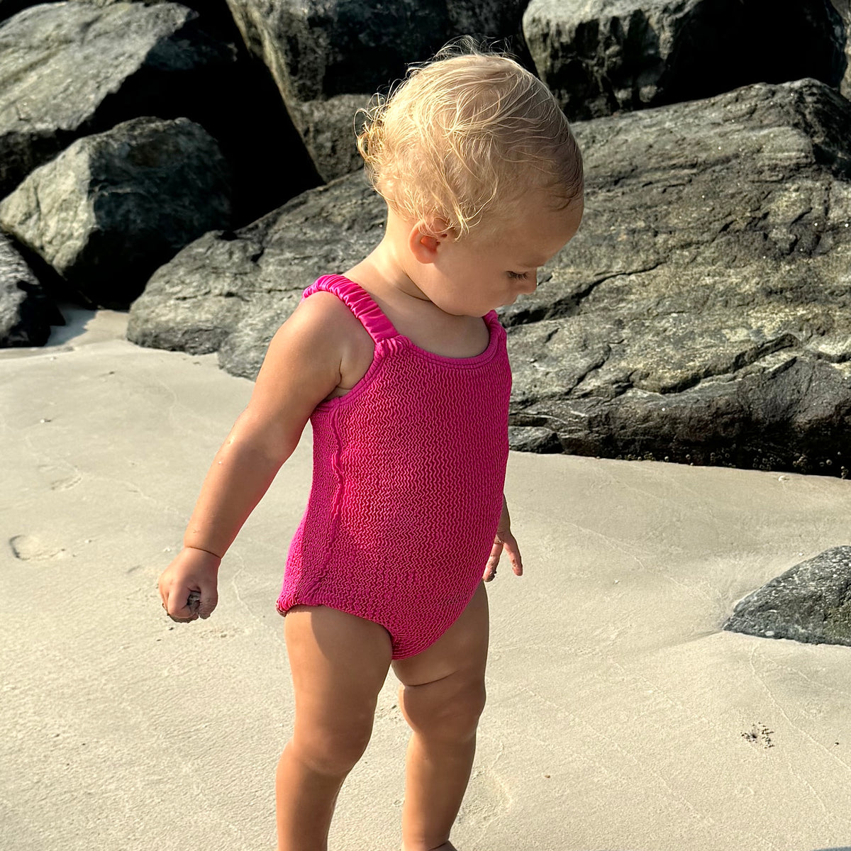 Vogue Kids Swimsuit Dark Pink Match Me Swimwear
