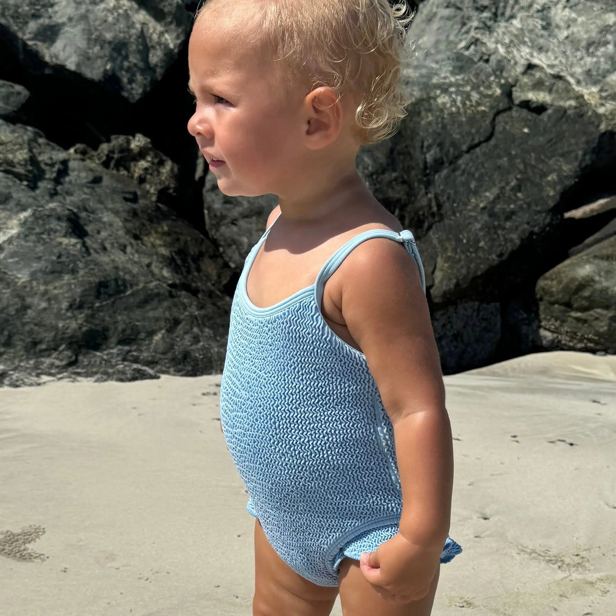 Utopia Kids Swimsuit - Blue – Match Me Swimwear